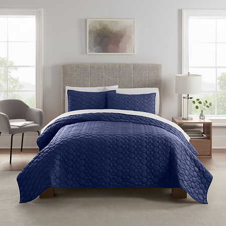 Click here for Serta Solid Quilt Set  One Size  Blue prices