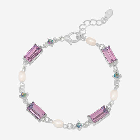 Click here for Bijoux Bar Delicates Womens Multi Color Glass Tenn... prices