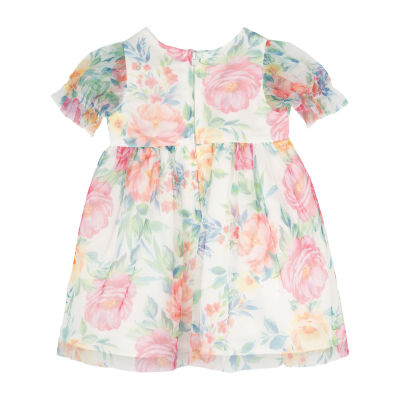 Rare Editions Baby Girls Sleeveless Puffed Sleeve Flower Girl Fit ...