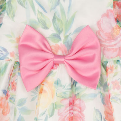 Rare Editions Baby Girls Sleeveless Puffed Sleeve Flower Girl Fit ...