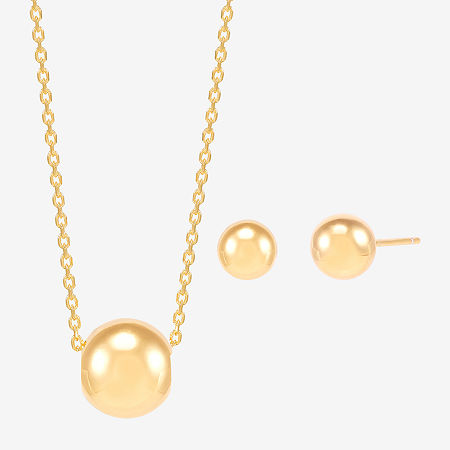 Click here for Made in Italy Womens 14K Gold Over Silver Round 2-... prices