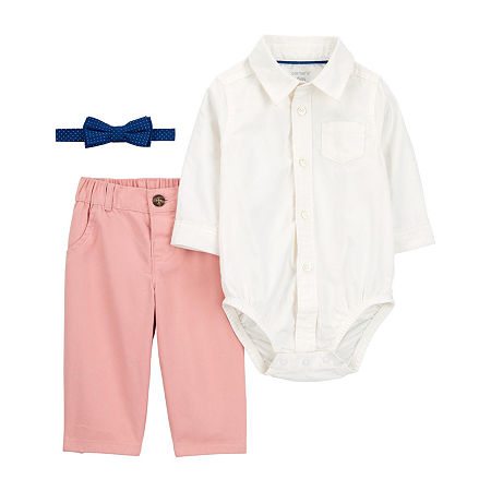 Click here for Carters Baby Boys 3-pc. Pant Set  Newborn  White prices