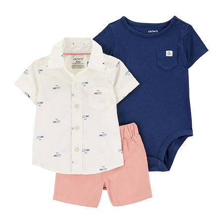 Click here for Carters Baby Boys 3-pc. Baby Clothing Set  Newborn... prices