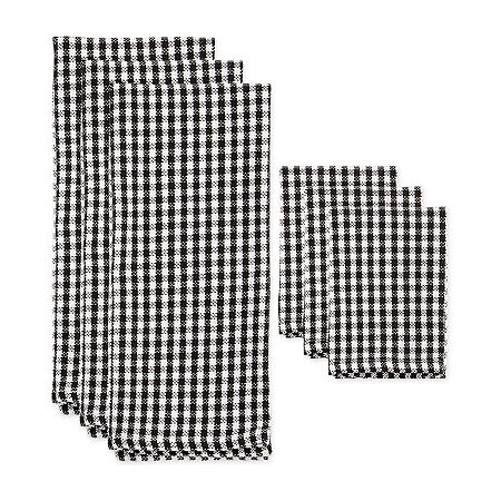Click here for Design Imports Check 6-pc. Towels + Dish Cloths Se... prices