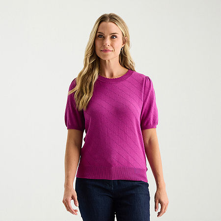 Click here for Liz Claiborne Tall Womens Short Sleeve Pullover Sw... prices