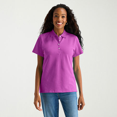 Click here for St. Johns Bay Womens Tall Short Sleeve Polo Shirt... prices