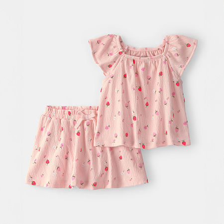 Click here for Carters Baby Girls 2-pc. Short Set  3 Months  Pink prices