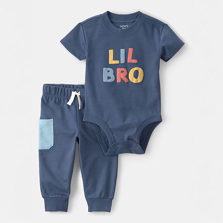 Click here for Carters Baby Boys Lil Bro Short-Sleeve Bodysuit &... prices