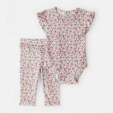 Click here for Carters Baby Girls Ruffle Floral Flutter-Sleeve Bo... prices