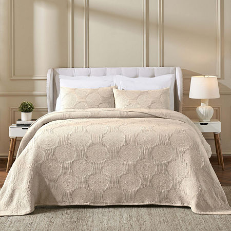 Click here for Superior Tanta Crinkle Woven 3-Pc. Coverlet Set  Q... prices
