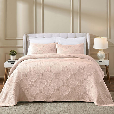Click here for Superior Tanta Crinkle Woven 3-Pc. Coverlet Set  K... prices