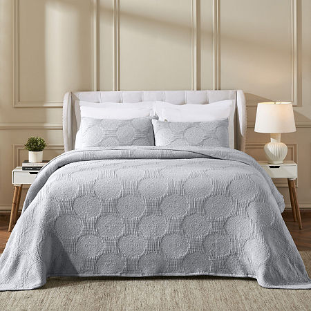 Click here for Superior Tanta Crinkle Woven 3-Pc. Coverlet Set  K... prices