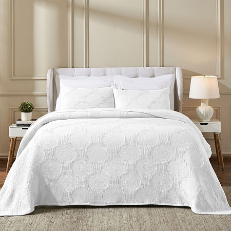 Click here for Superior Tanta Crinkle Woven 3-Pc. Coverlet Set  K... prices
