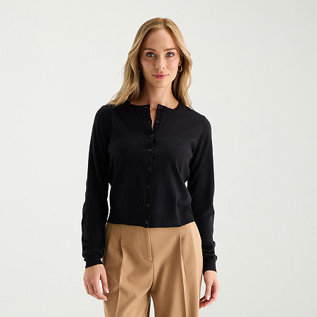 Click here for Liz Claiborne Womens Crew Neck Long Sleeve Button... prices