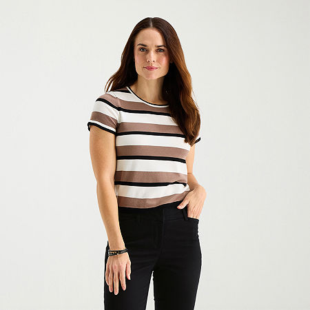 Click here for Liz Claiborne Womens Crew Neck Short Sleeve Pullov... prices