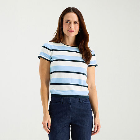 Click here for Liz Claiborne Plus Womens Crew Neck Short Sleeve S... prices