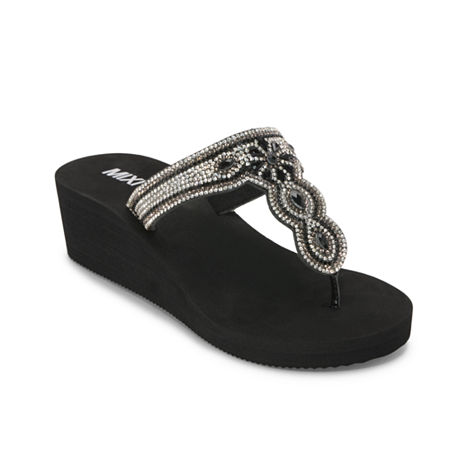 Click here for Mixit Womens Medallion Wedge Sandals  7  Black prices