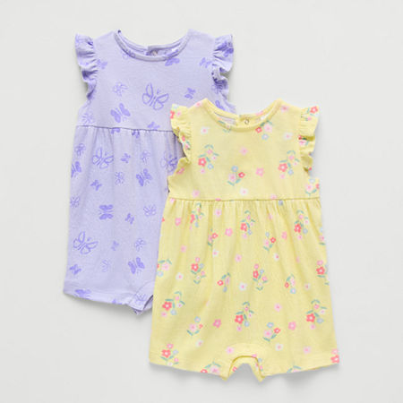 Click here for Okie Dokie Baby Girls Sleeveless 2-pc. Romper  12... prices