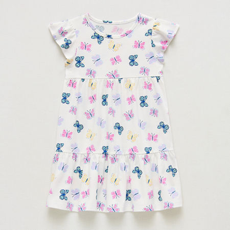 Click here for Thereabouts Little Girls Short Sleeve Flutter A-Li... prices