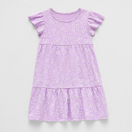 Click here for Thereabouts Little Girls Short Sleeve Flutter A-Li... prices