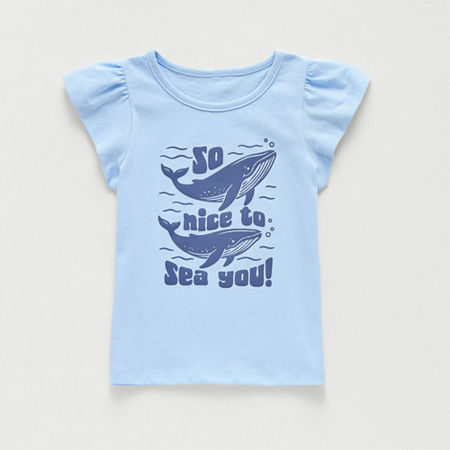 Click here for Thereabouts Little Girls Crew Neck Short Sleeve Re... prices