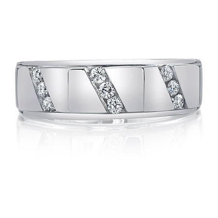 Click here for Mens 7.5MM 1/4 CT. T.W. Natural White Diamond 10K... prices