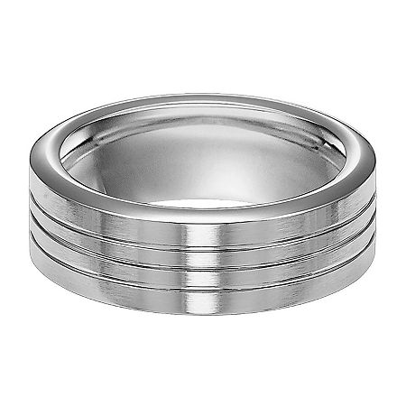 Click here for Mens 8mm Cobalt Wedding Band  8  White prices