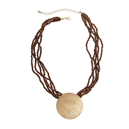 Click here for Mixit Gold Tone Womens 18 Inch Pendant Necklace  O... prices