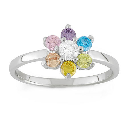 Click here for Girls Multi Color Cubic Zirconia Sterling Silver F... prices