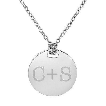 Click here for Personalized Sterling Silver 16mm Round Couples In... prices