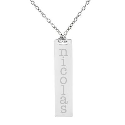 Personalized Sterling Silver Name Dog Tag - JCPenney