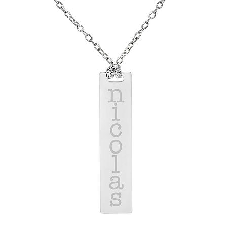 Click here for Personalized Sterling Silver Name Dog Tag  One Siz... prices