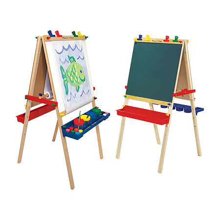Click here for Melissa & Doug Deluxe Wooden Standing Art Easel Ea... prices
