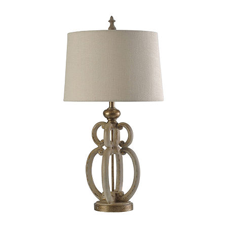 Click here for Stylecraft Open Frame Beige Table Lamp  One Size... prices