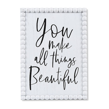 Click here for 10x14 You Make All Things Beautiful Beaded Wall Si... prices