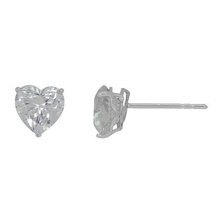 Click here for Toc 1 CT. Cubic Zirconia 10K White Gold 5mm Heart... prices