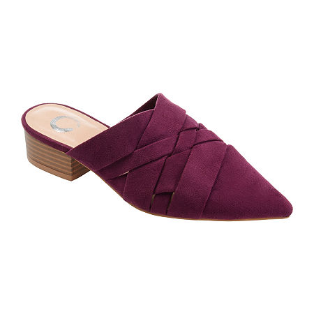 Journee Collection Womens Kalida Pointed Toe Mules - Purple