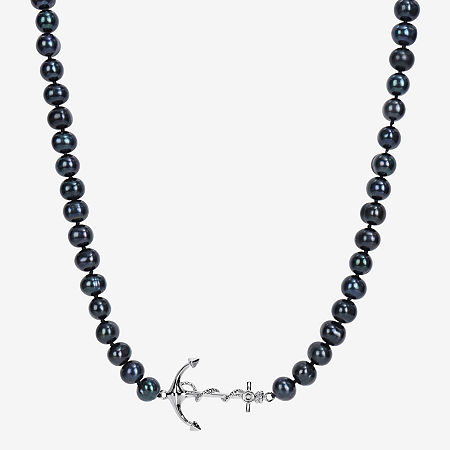 Click here for Mens Black 19 Inch Strand Necklace  One Size prices