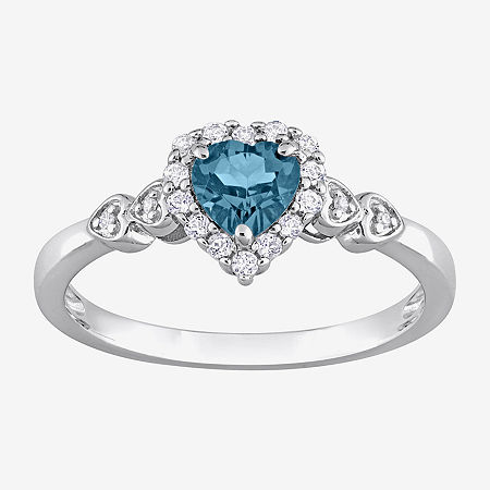 Click here for Womens Diamond Accent Genuine Blue Topaz Sterling... prices