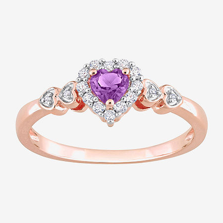 Click here for Womens Diamond Accent Genuine Purple Amethyst 18K... prices