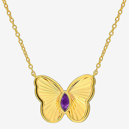 Click here for Womens Genuine Purple Amethyst 18K Gold Over Silve... prices