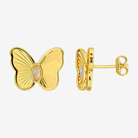 Click here for Genuine White Opal 18K Gold Over Silver 12mm Butte... prices