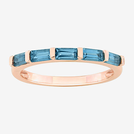 Click here for Womens Genuine Blue Topaz 10K Rose Gold Cocktail R... prices