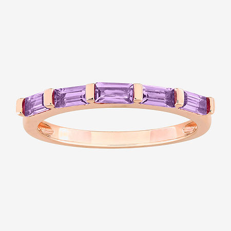 Click here for Womens Genuine Purple Amethyst 10K Rose Gold Cockt... prices