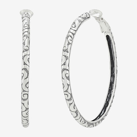 Click here for Silpada Womens Sterling Silver 42.3mm Round Hoop E... prices