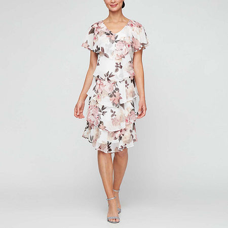 Click here for S. L. Fashions Womens Short Sleeve Midi Floral Shi... prices