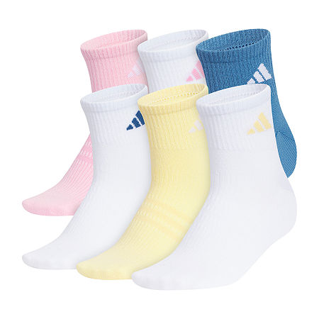 Click here for adidas Womens 6 Pair Quarter Ankle Socks  5-10  Wh... prices