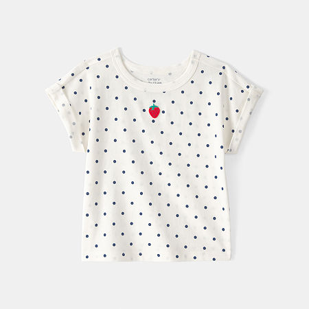 Click here for Carters Girls Toddler 2T-5T Strawberry Polka Dot T... prices