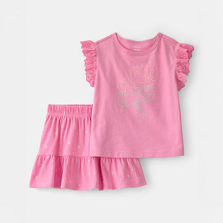Click here for Carters Girls Toddler 2T-5T Floral Short-Sleeve To... prices