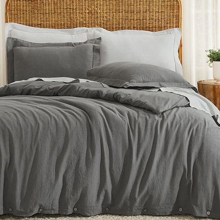 Click here for Superior Cotton Linen Blend Solid 3-Piece Duvet Co... prices